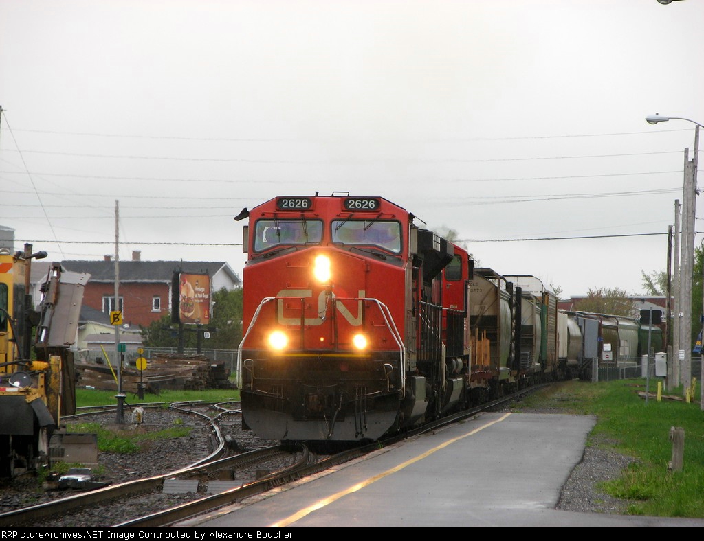 CN in front of Drummond station